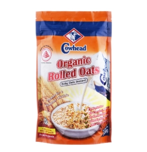 COWHEAD Organic Rolled Baby Oats Instant 6+ Months 500g
